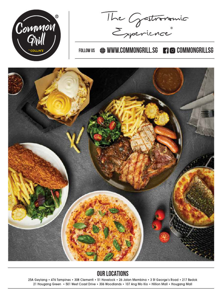 Common Grill Menu Overview | PDF | French Fries | Sauce