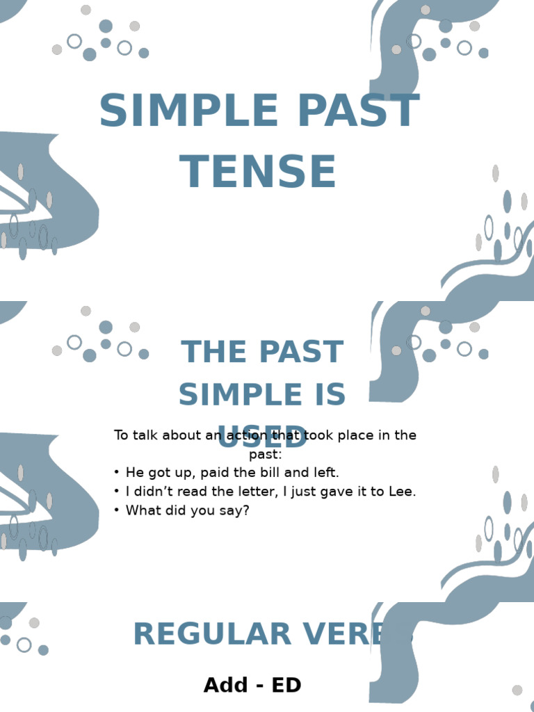Simple Past | PDF