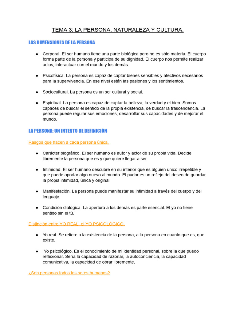 Dimensiones de la Persona y su Libertad | PDF | Libertad | Dignidad