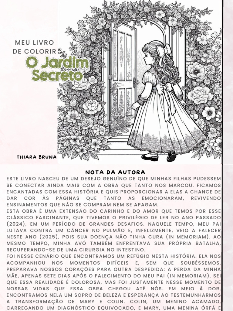 Jardim Secreto: Livro para Colorir | PDF