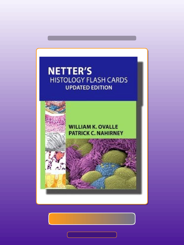 Netters Histology Flash Cards Updated Edition | PDF | Curriculum ...