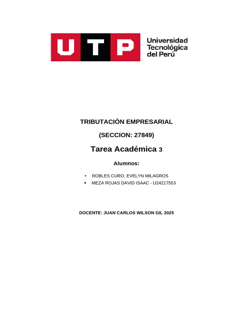 (AC-S12-TA3) Tarea Académica 3 | PDF | Estado de resultados | Contabilidad