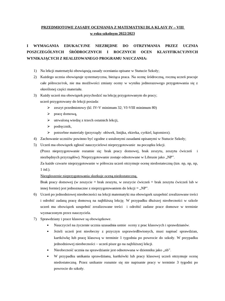 Pzo Matematyka 2022 - 2023 Sp279 | PDF