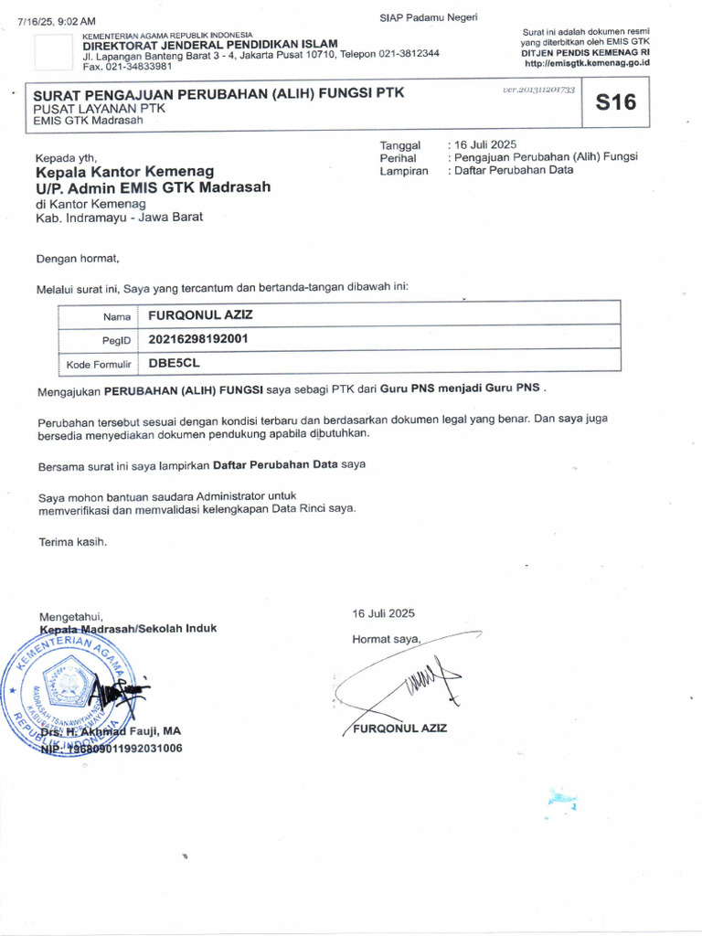 Alih Fungsi Furqon | PDF