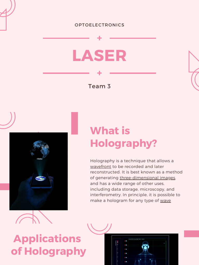 Presentation Laser Team3 | PDF | Holography | Laser