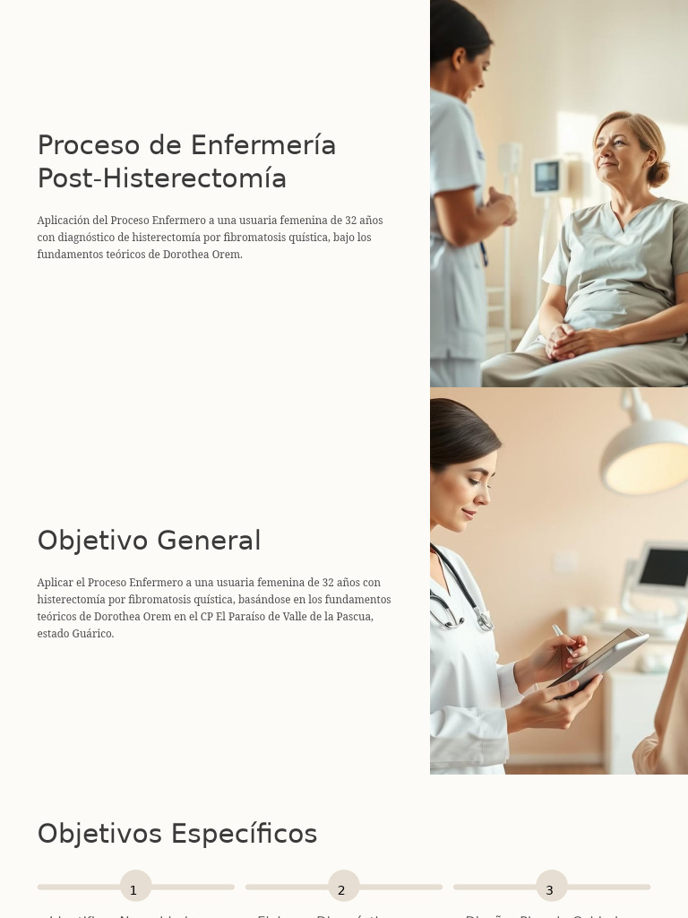 Proceso de Enfermeria Post Histerectomia | PDF | Enfermería | Medicina
