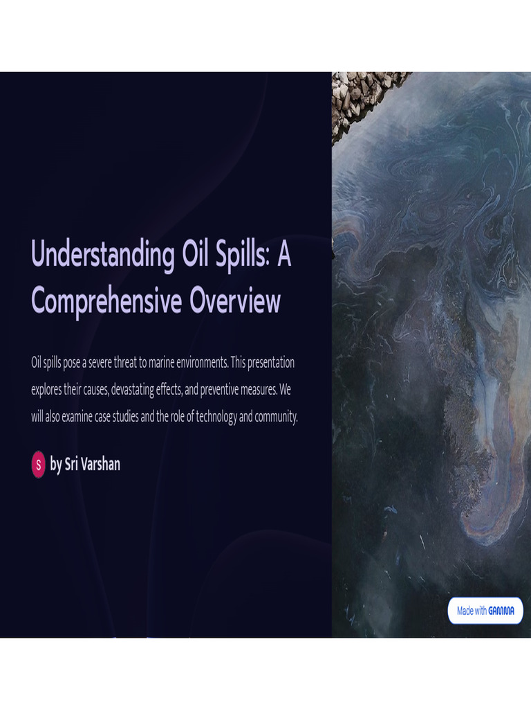 Understanding Oil Spill Impacts | PDF | Oil Spill | Natural Environment