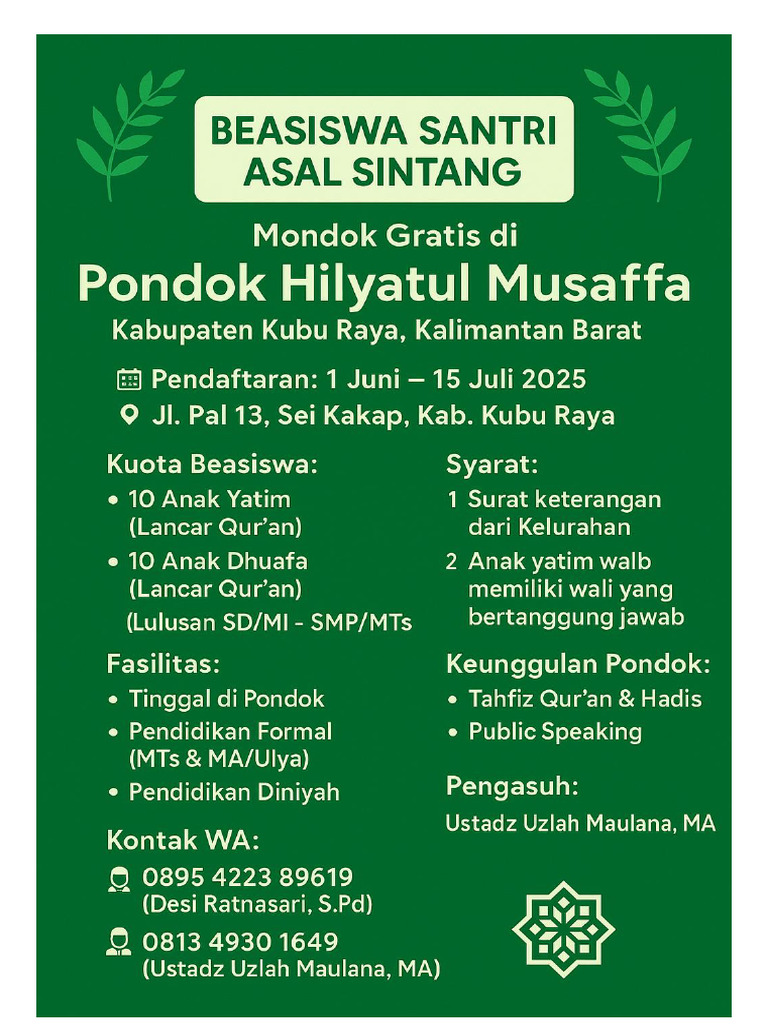 Beasiswa Poster | PDF