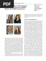 Understanding the PEOP Model in OT | PDF | Occupational Therapy ...