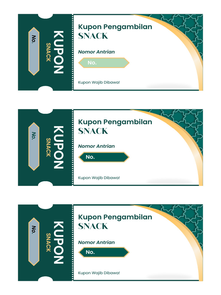 Kupon Snack | PDF