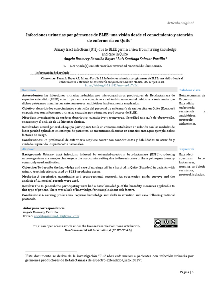 Vol 7 No 2 (2021) RNM-v7n2a1 | PDF | Resistencia antimicrobiana ...