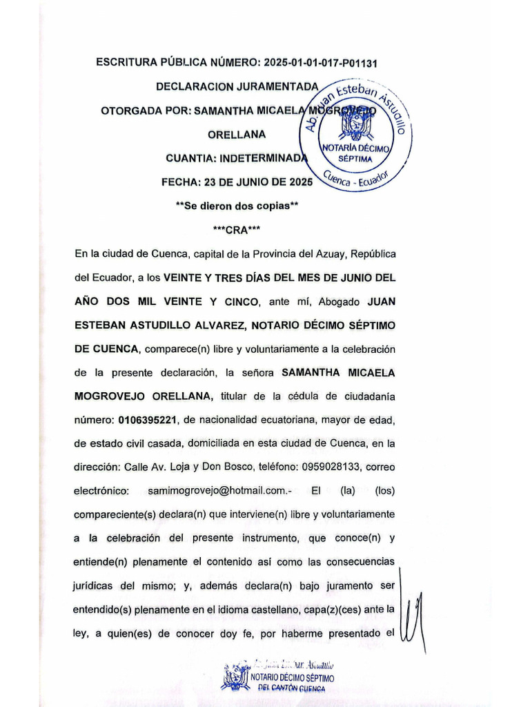 Documentos Senescyt Samantha | PDF