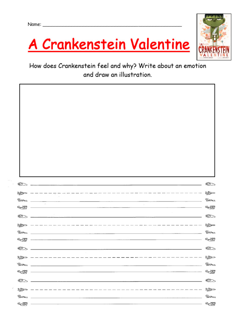 Crankenstein Valentine's Activity | PDF