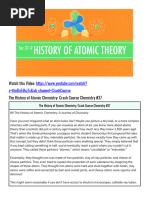 The History of The Atom - Theories and Models | PDF | Electron | Atoms