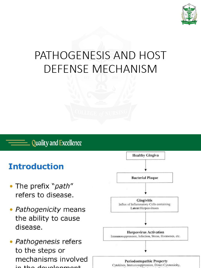 Chapter 13 Pathogenesis and Host Defense Mechanism | PDF