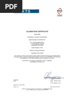 SGS - Certificate - Fluke - 568-Ex - CERT-7384 CALIBRACION | PDF