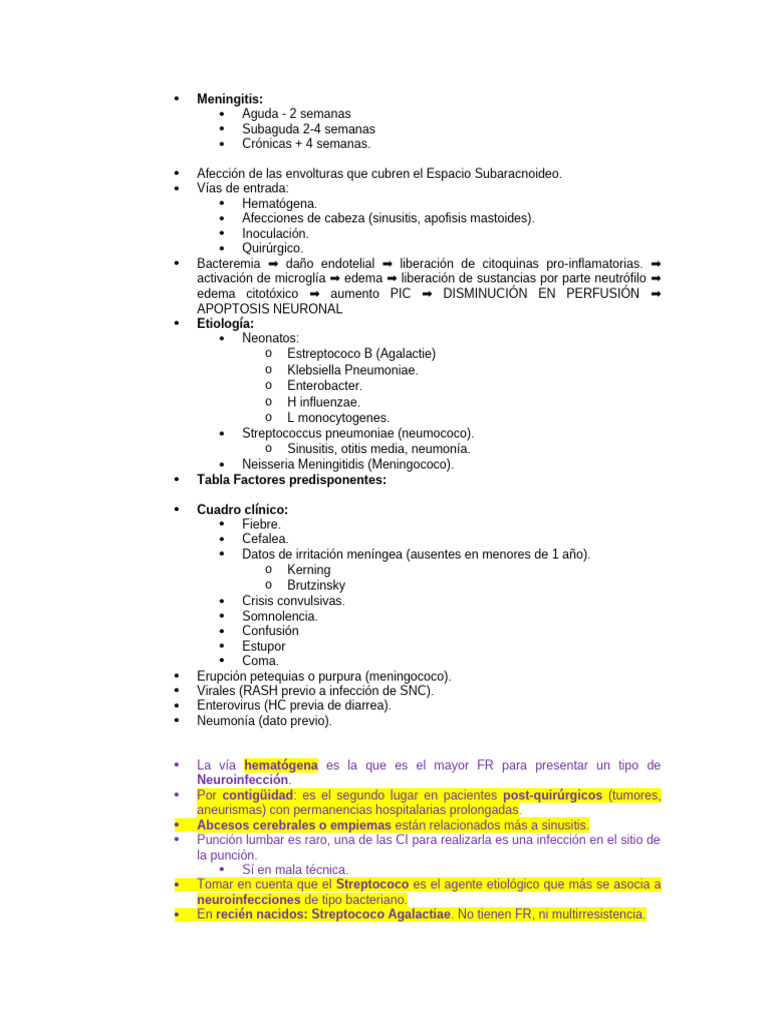Meningitis: Tipos, Causas y Tratamiento | PDF | Meningitis | Sistema ...