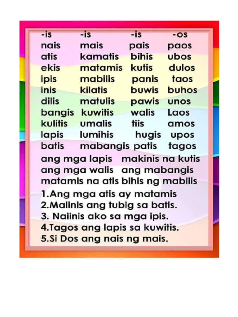 Tagalog Reading Materials | PDF