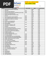 PDL - Updated Price List | PDF | Clinical Medicine | Medical Specialties