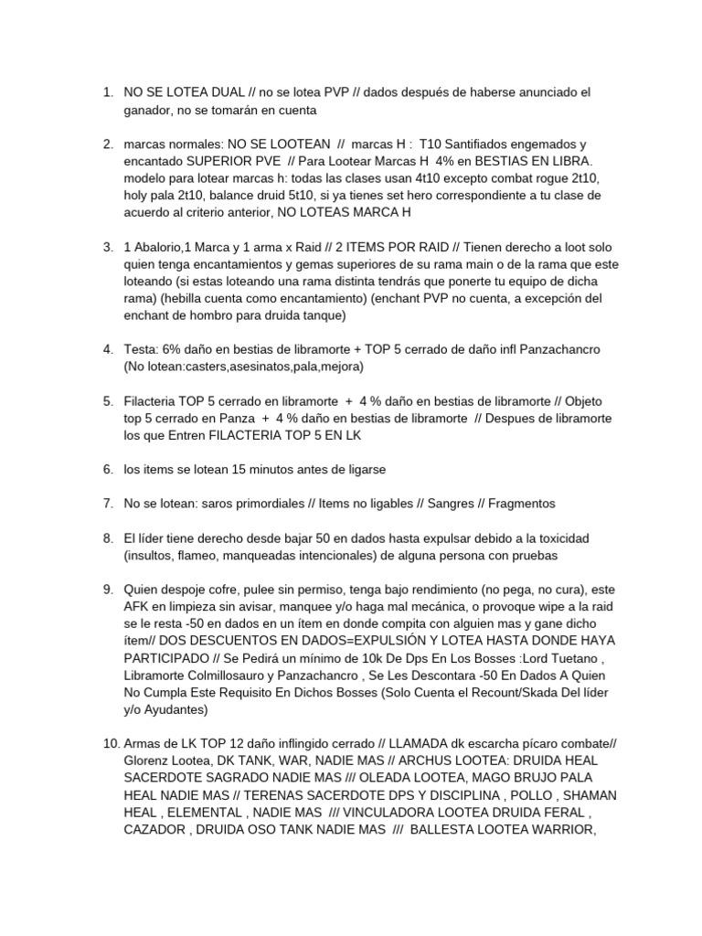 Reglas Icc 25h DBM PULL | PDF