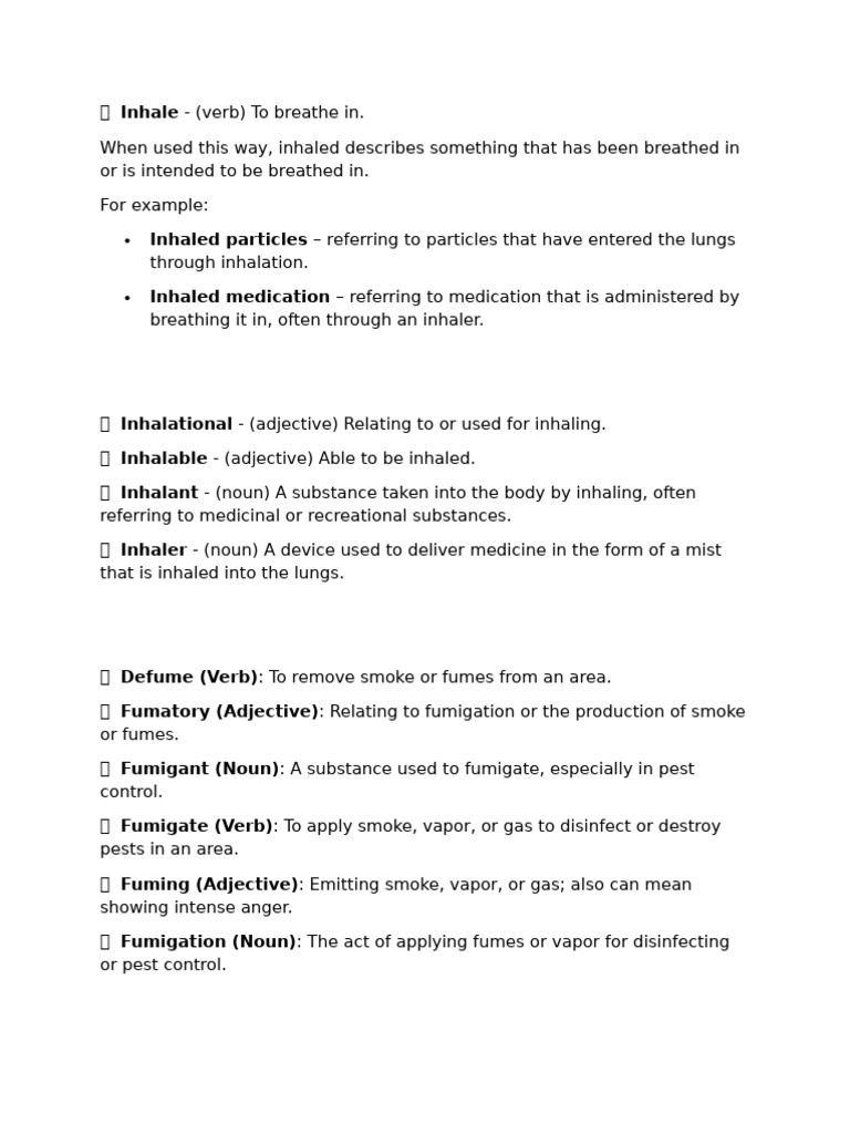Inhale | PDF