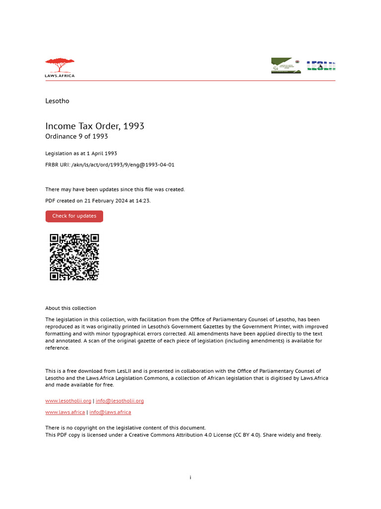 Income Tax Order 1993 | PDF | Tax Deduction | Taxes