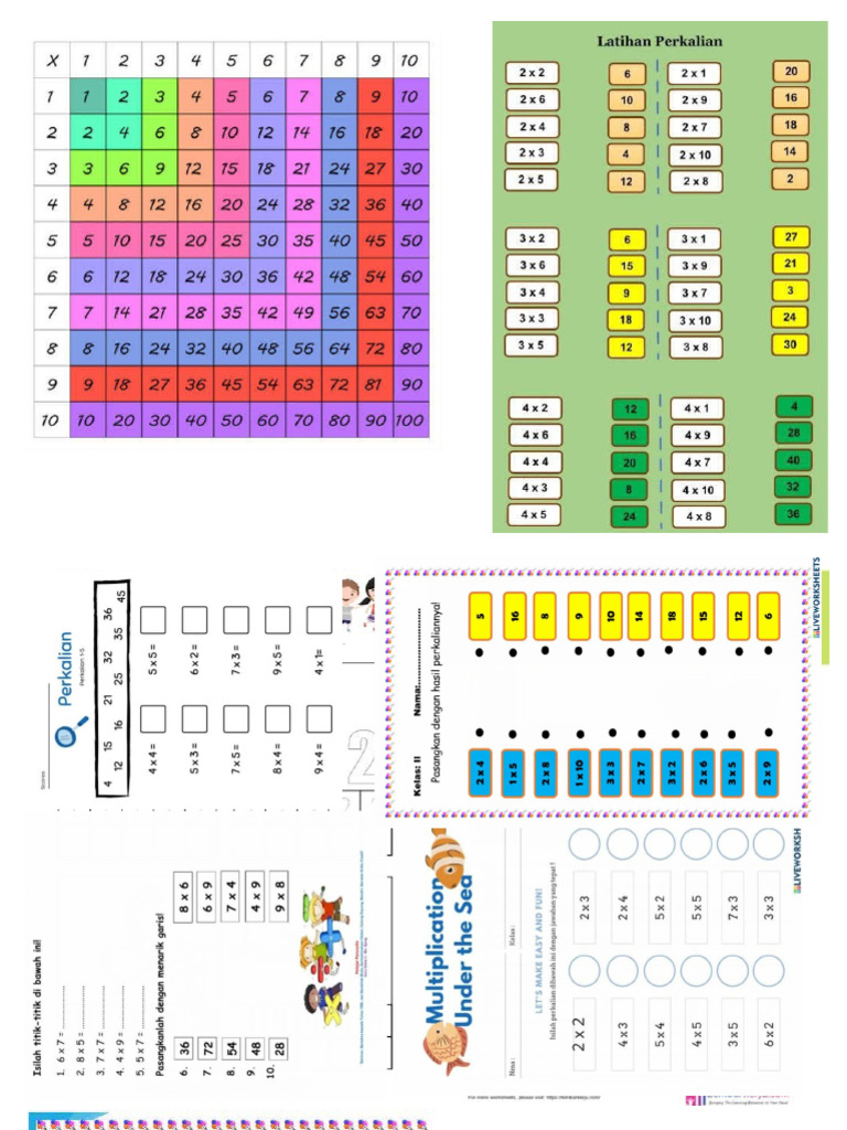 Perkalian TK SD | PDF