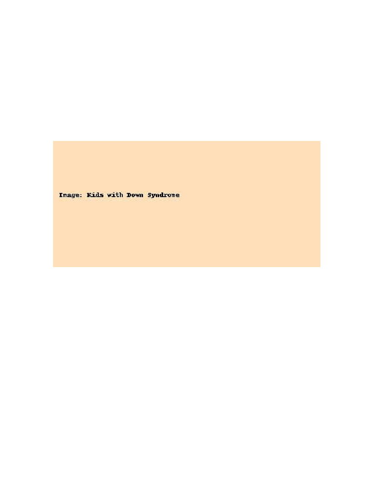 Down Syndrome Overview and Care | PDF