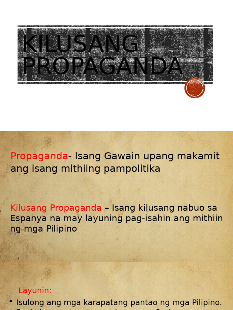 AP 6 - Kilusang Propaganda | PDF