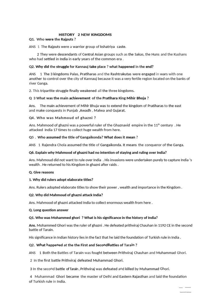 2 New Kingdoms His CH 2 Qa . | PDF