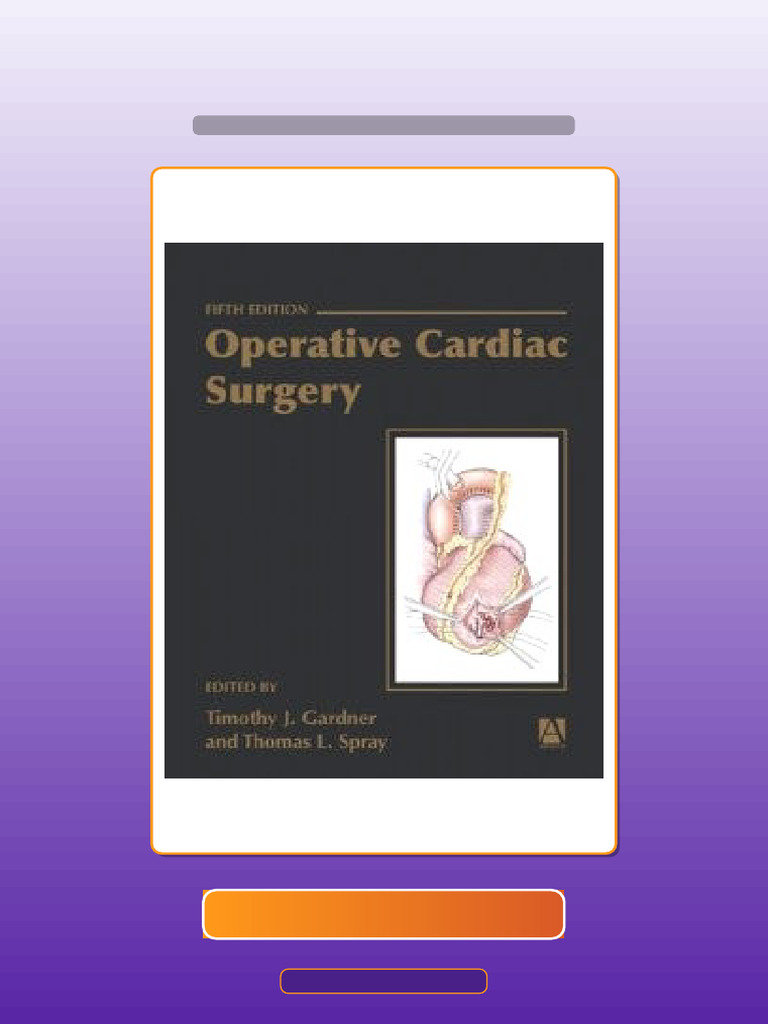 Operative Cardiac Surgery 5th | PDF | Surgery