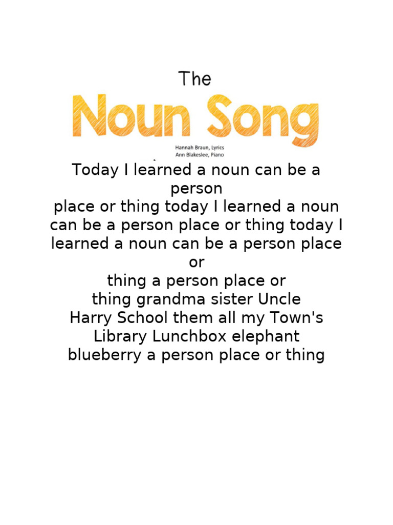 Understanding Nouns: Key Concepts | PDF