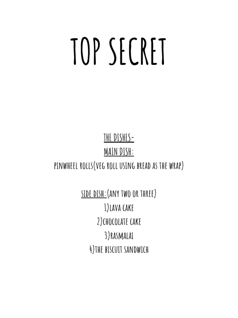 Top Secret! | PDF