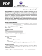 Blank Form Medical Allowance Registration | PDF