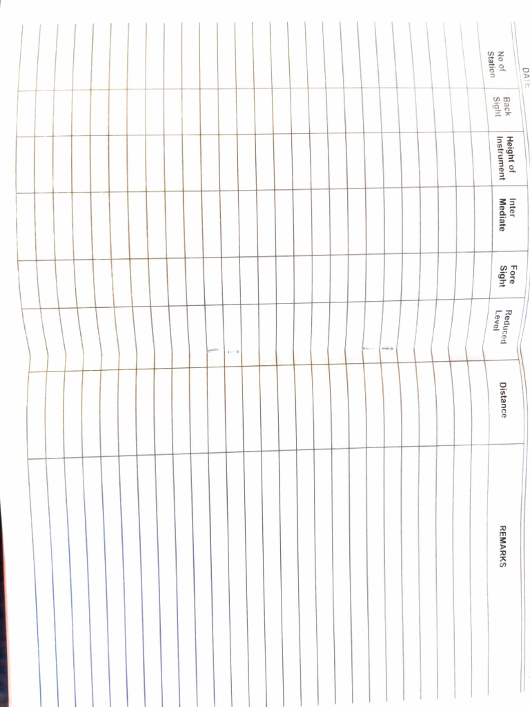 Leveling Field Book | PDF