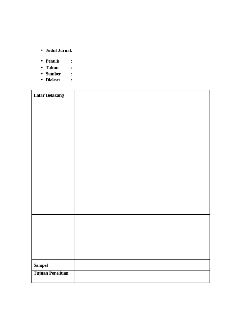 Rangkuman Metode dan Hasil Penelitian | PDF