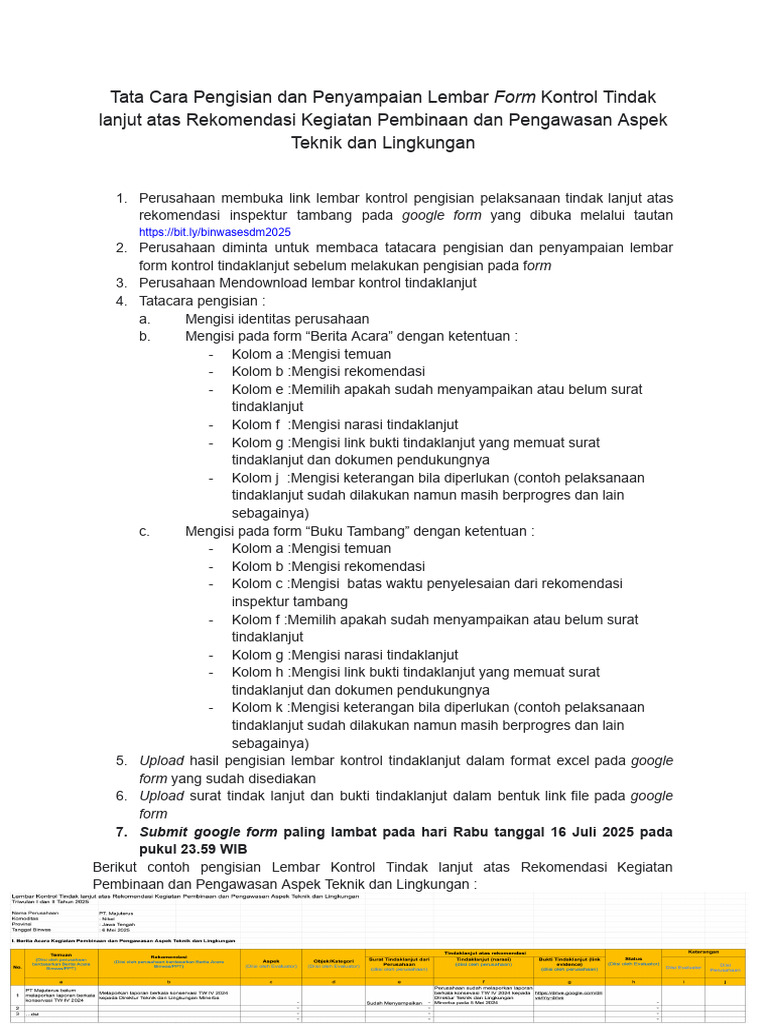 Tata Cara Pengisian | PDF