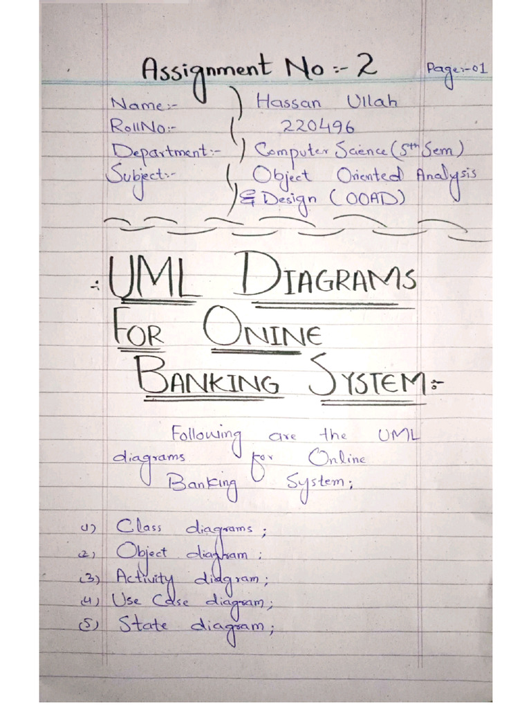 Assignment No 2 (OOAD) | PDF