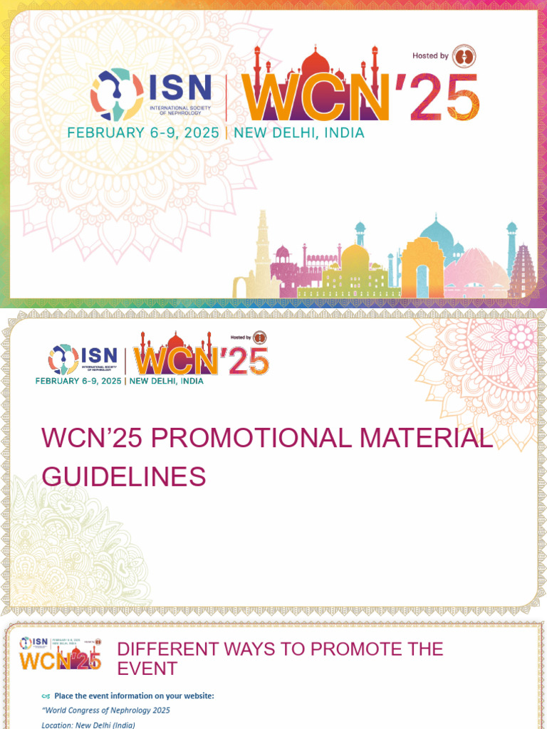 WCN'25 Promotional Material Guidelines | PDF | Blue | Image Processing