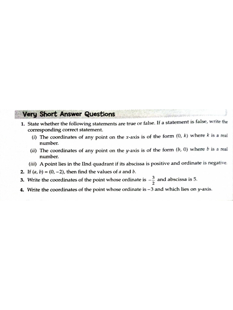 Ch3. Coordinate Geometry Class 9 | PDF