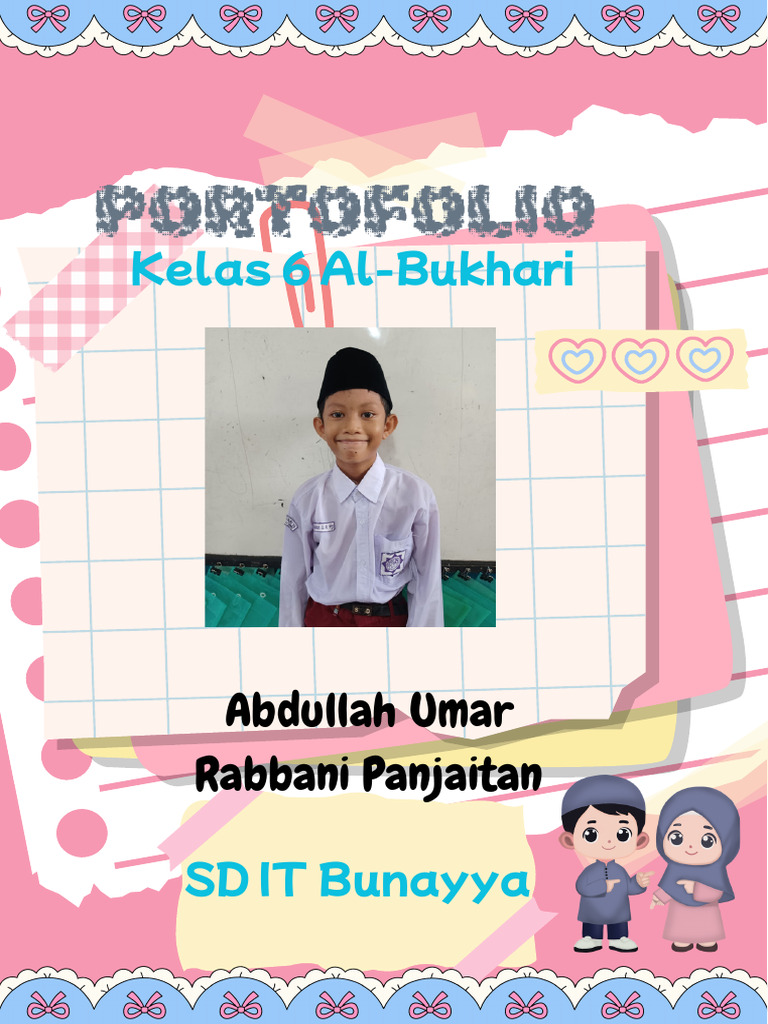Cover Portfolio Siswa Kelas 6 SD IT | PDF