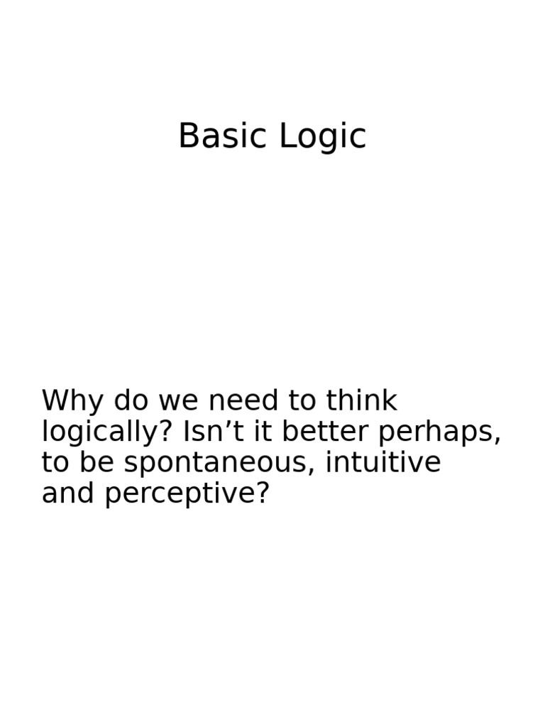 Understanding Basic Logic Concepts | PDF | Argument | Logic