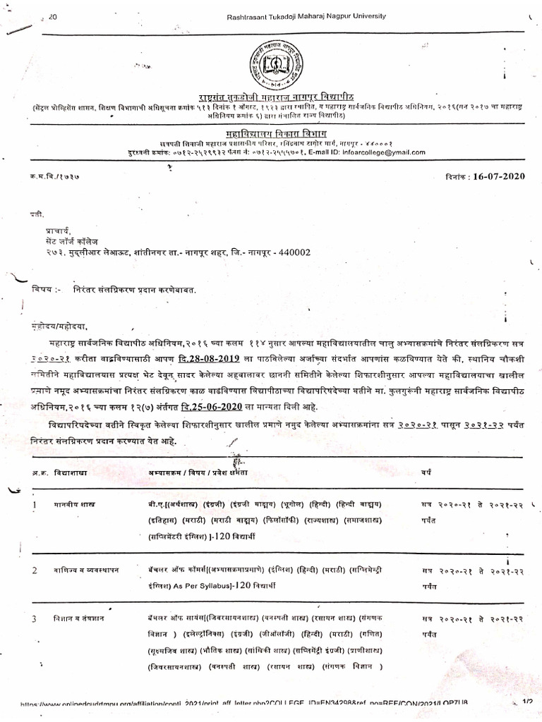 Affiliation Letter All | PDF