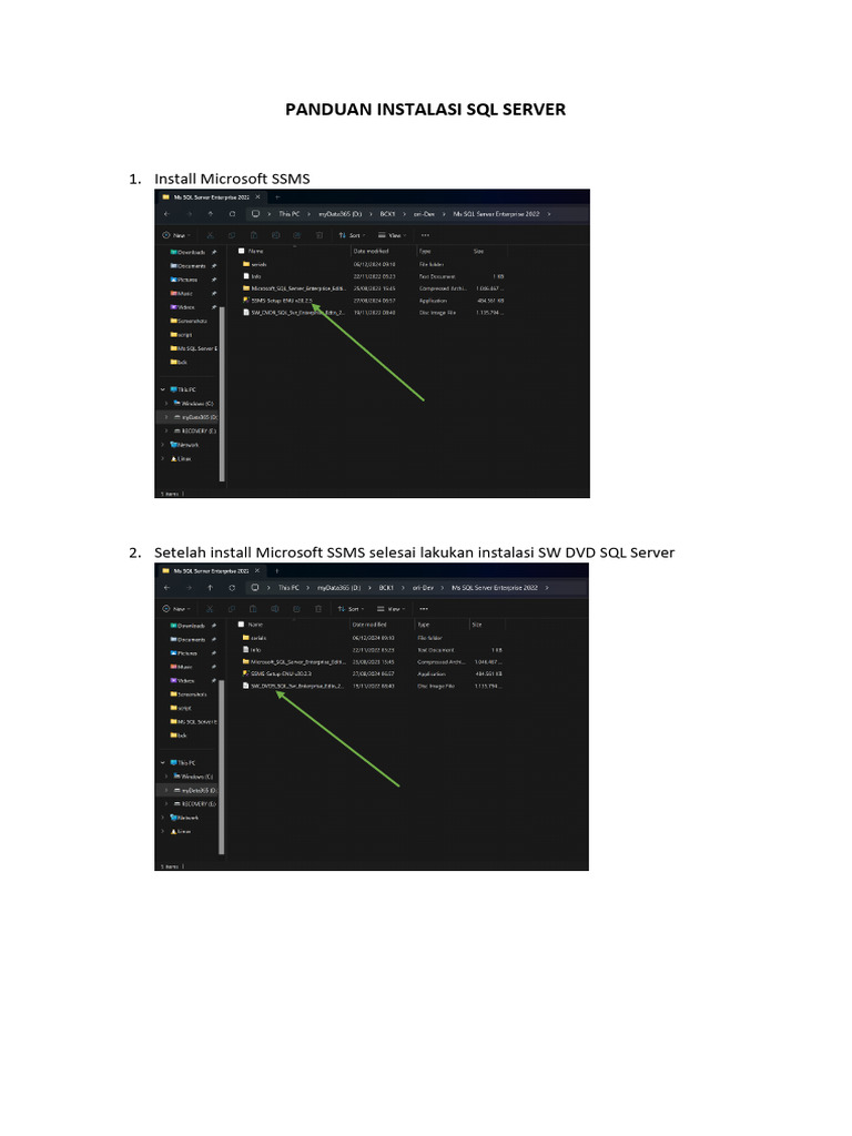 Panduan Instalasi SQL Server | PDF
