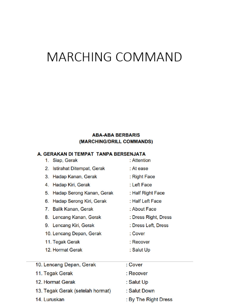 Marching Command | PDF