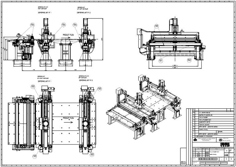 Product Flow: Centering Unit #1 Centering Unit #2 | PDF | Industrial ...