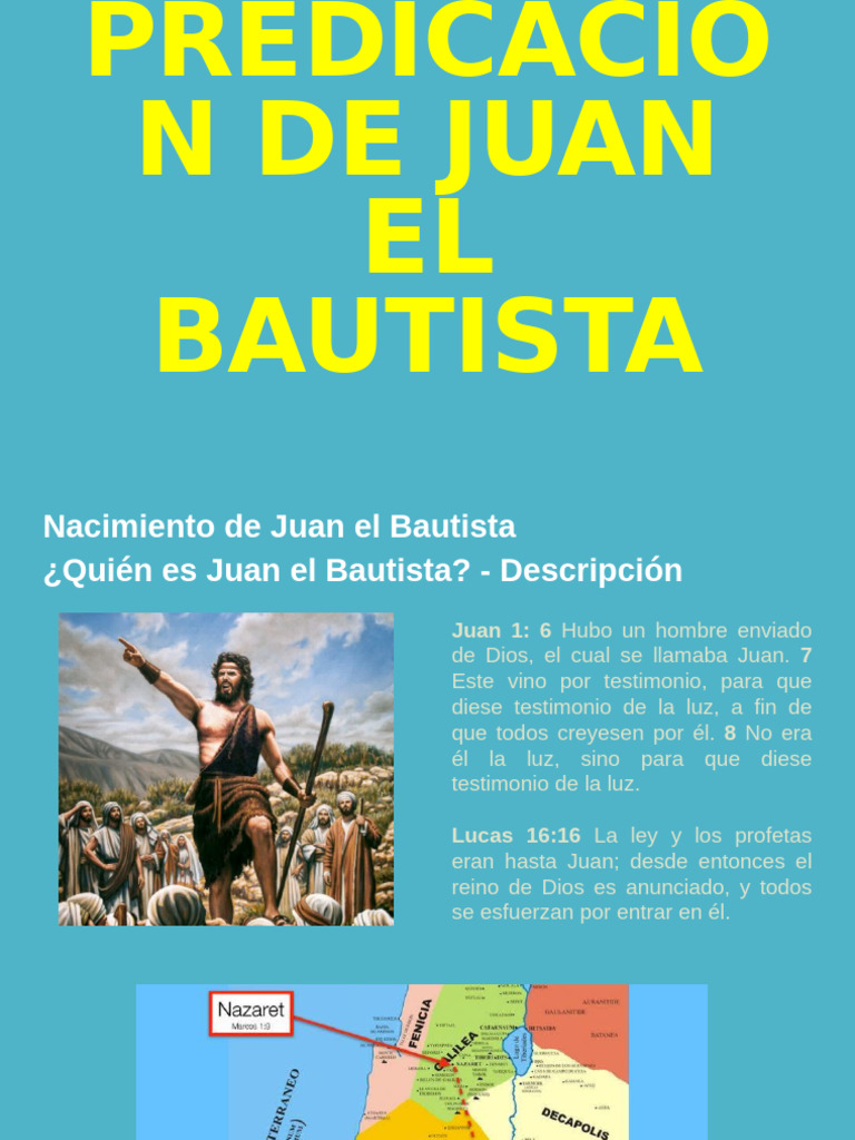 La Predicación de Juan El Bautista - Abigail Vásquez | PDF
