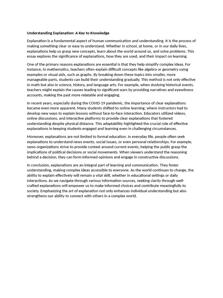 Essay 1 | PDF | Mathematics | Communication