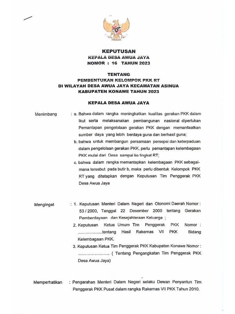 SK PKK RT | PDF