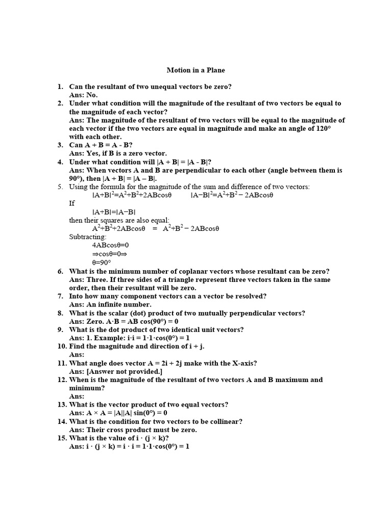 Motion in A Plan1 - 112259 | PDF | Acceleration | Euclidean Vector